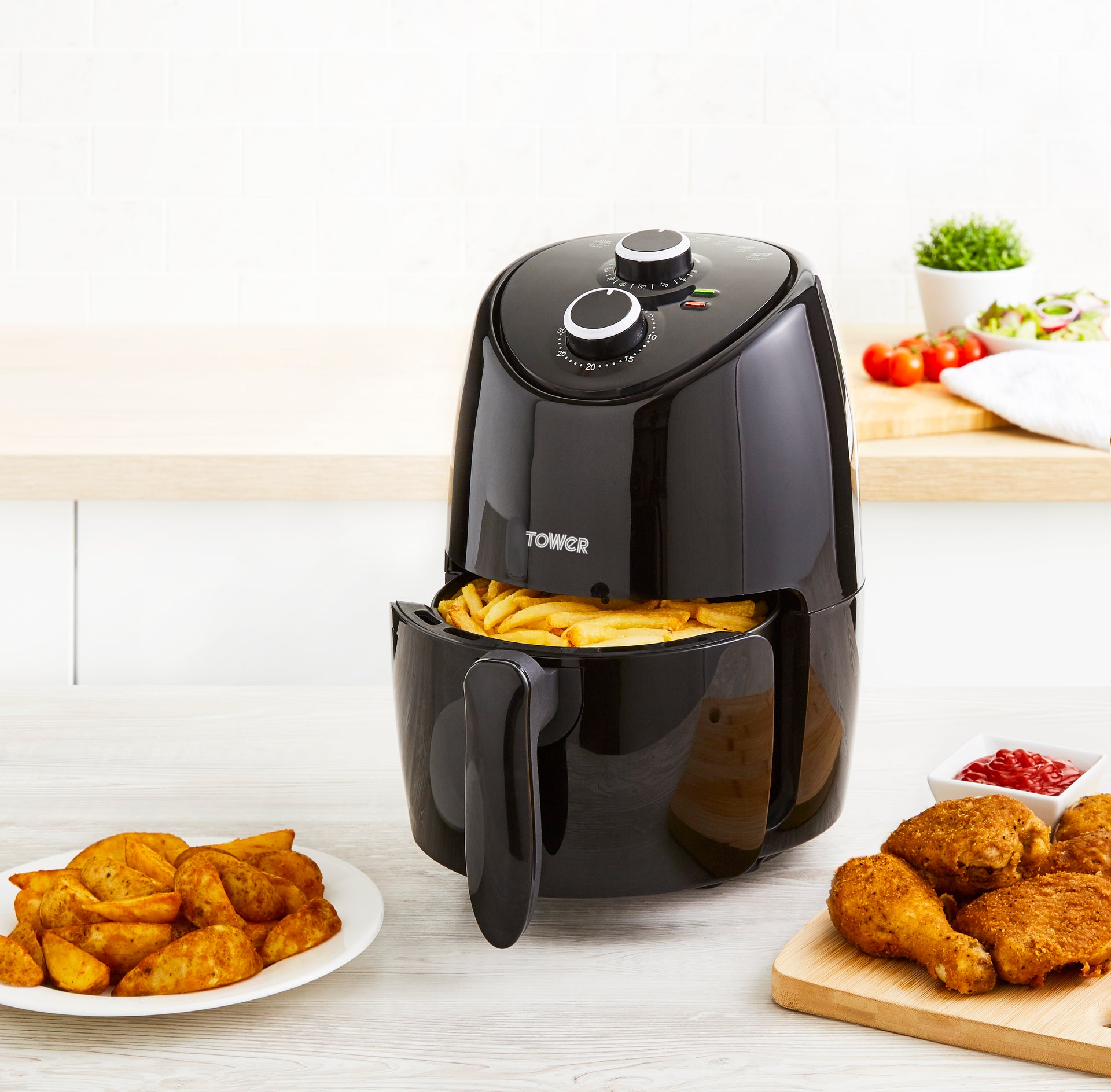 2L Compact Tower Airfryer – UniKitOut