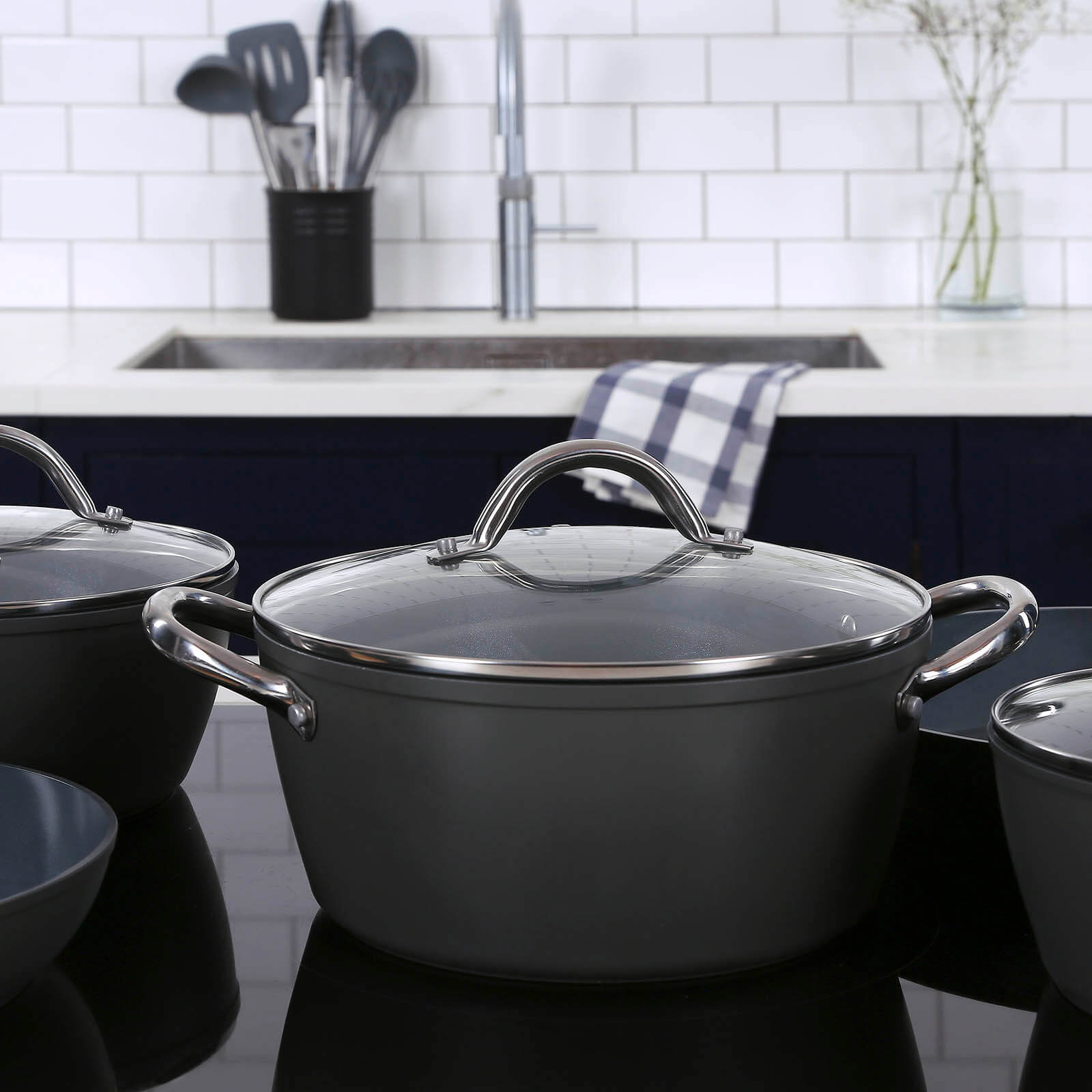 5pc Cooking Pan Set - Slate Grey | Noah: Starter Kits – UniKitOut